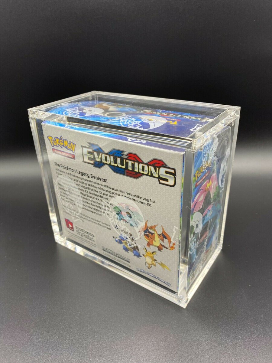 Premium Acryl Case für Pokémon Evolution Booster Box Display Magnetis ...